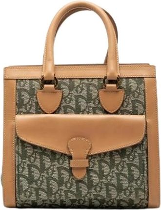 Dior Pre-owned Canvas Tote - Femme - Pre-owned - Vert - Taille: ONE Size