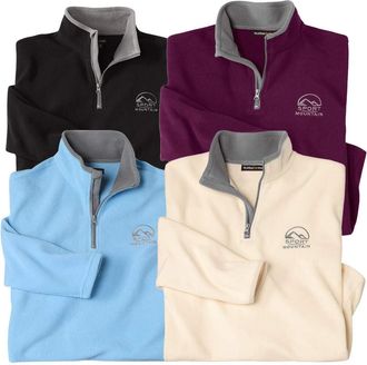 Atlasformen 4ER-Pack Microfleece-Pullover - 3XL