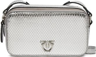 Pinko Handtasche PINKO Camera Case AI 24-25 PLTT 102810 A1VG Silberfarben
