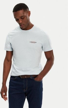 Guess T-Shirt M4YI55 K8HM0 Himmelblau Regular Fit