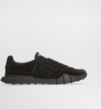 Dolce & Gabbana Sneaker Dg Athletic Aus Spaltleder - Mann Sneakers Schwarz 43