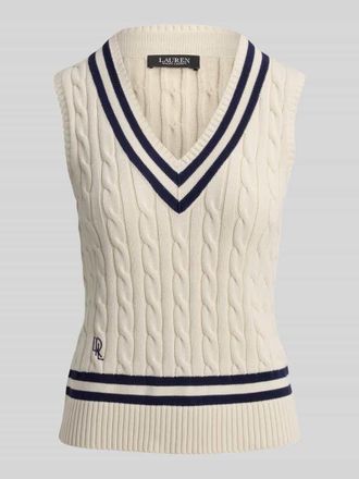 Lauren Ralph Lauren Regular Fit Pullunder aus reiner Baumwolle