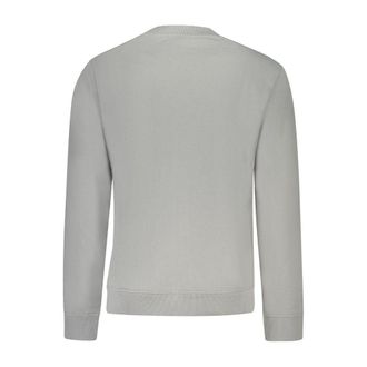 Napapijri Embroidered Logo Cotton Sweatshirt - Gray