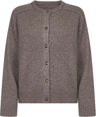 Loulou Studio Femme, Pulls, Brun, Taille: 40 FR Aidar Cardigan en mélange de cachemire