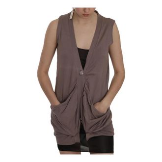 Pink Memories &Auml;rmelloses Cardigan-Top - - Knitwear - Damen - Braun - XS