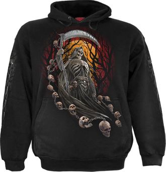 Spiral Harbingers M&auml;nner Kapuzenpullover schwarz XL 100% Baumwolle Horror, Rockwear, Totenk&ouml;pfe