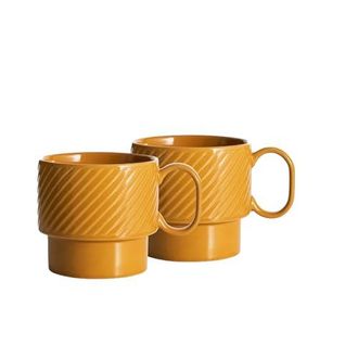 Sagaform 5018525 Teetassen 2er Set, Steinzeug