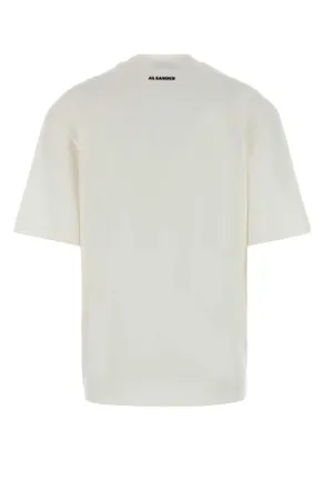 Jil Sander Womens White Cotton T-Shirt Coldshadephotograph Exterior Exterior: T-shirts And Polos