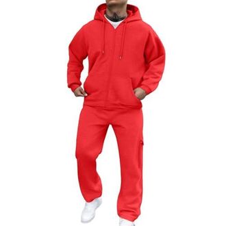 Generic Ensemble Homme, Surv&ecirc;tement Homme Hiver 2 Pi&egrave;Ces Chaud et Confortable Automne Hiver Surv&ecirc;Tements Jogging Large Streetwear Ado Gar&ccedil;On Ensemble 2 Pi&egrave;ces