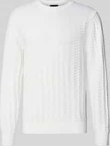 HUGO BOSS Pullover mit strukturierter Strickoptik Modell Simond