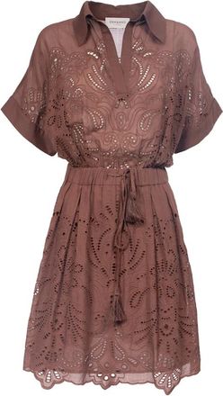 Ermanno Scervino Femme, Robes, Brun, Taille: 40 FR Short Chemisier Dress