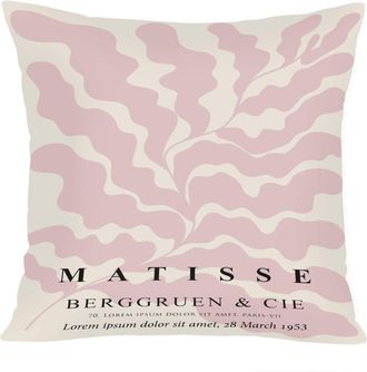 Generic Kissenh&uuml;lle Henri Matisse Pink Oho Botanical Bohemian Voll Waschbar Pillow Cover Leicht Pflege Kopfkissenbezug 2Er Set F&uuml;r Car Birthday Couch