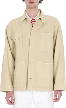 A.P.C. A.p.c., Homme, Vestes, Beige, Taille: M Surchemise Multipoches en Coton