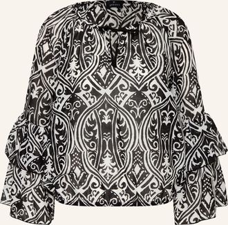Monari Monari Blusenshirt Mit 3/4-Arm Und R&uuml;schen schwarz