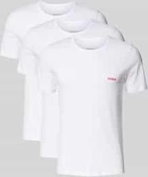 HUGO BOSS T-Shirt mit Label-Print im 3er-Pack