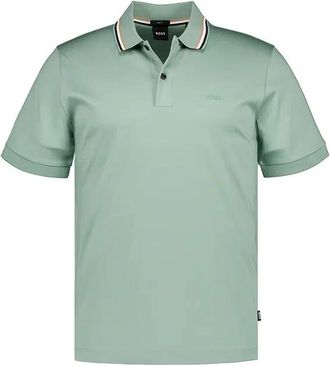 HUGO BOSS Herren Polo-Shirt gr&uuml;n Slim Fit