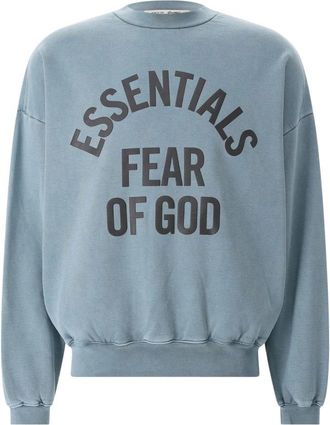Fear of God Homme, Sweatshirts et sweats &agrave; capuche, Bleu, Taille: S Campus 90s Crewneck SweaT-shirt