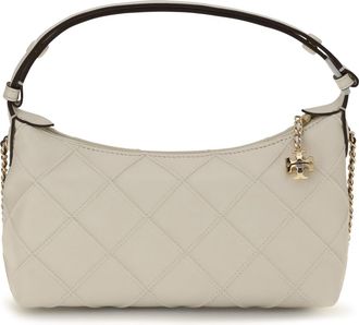Tory Burch Fleming Calfskin Leather Shoulder Bag - Beige