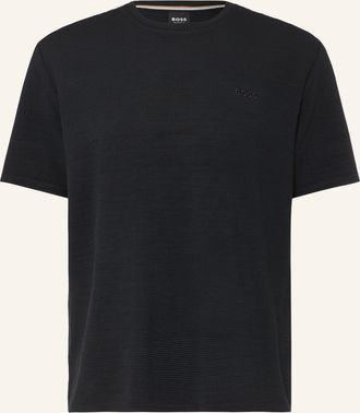 HUGO BOSS Schlafshirt Rib schwarz