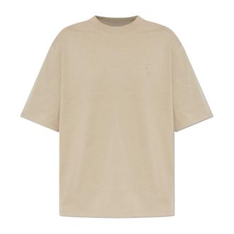 Ami Femme, Tops, Beige, Taille: 34 FR De Coeur T-shirt