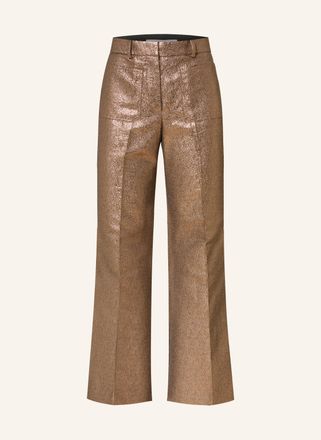 Reiss Reiss Bootcut-Hose Sienna Mit Glitzergarn gold
