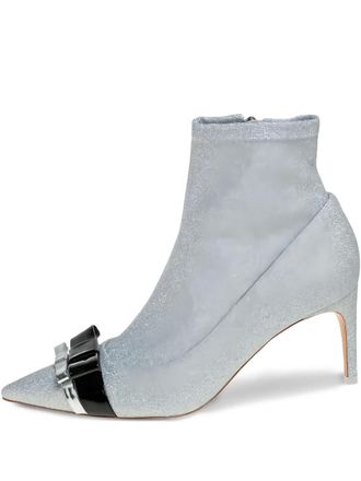 Sophia Webster bottines Andie 75 mm à paillettes pre-owned - Argent