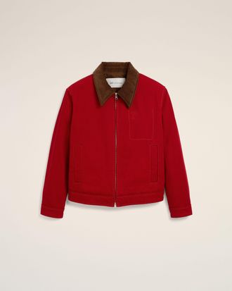 Ami Ami Paris - Blouson rouge en coton Ami de Coeur Rouge Rubis - Taille : XXL - pour Homme