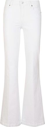 Paige Bootcut Jeans - Wei&szlig;