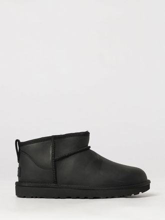 UGG Bottines Classic Ultra Mini en cuir avec doublure en shearling