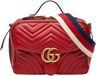 Gucci Sac bandouli&egrave;re matelass&eacute; vintage doccasion - Femme - Pre-owned - Rouge - Taille: ONE Size
