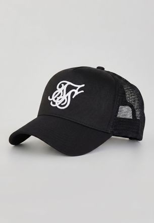 Siksilk Herren Schwarz und Wei&szlig; Core Foam Trucker Cap OS