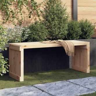 vidaXL Vidaxl - Banc de jardin extensible 212,5x40,5x45 cm bois massif de pin