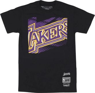 Mitchell & Ness NBA Big Face Tee Loslak Schwarz - - Tops - Herren - Schwarzk - S