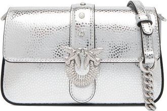 Pinko Handtasche Love One Slouchy Baby AI 25-26 PCPL 105353 A2WD Silberfarben