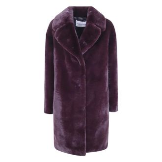 Stand Studio Camille Cocoon Mantel - - Jackets - Damen - Lila - S