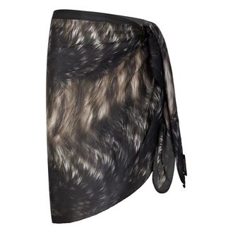 Roberto Cavalli &Eacute;tole avec imprim&eacute; Silver Fur - Femme - Accessoires - Noir - Taille: ONE Size