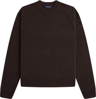 Fred Perry Pull &agrave; manches raglan - Homme - Pulls - Brun - Taille: M