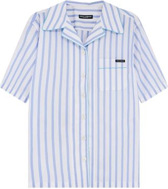 Dolce & Gabbana Femme, Blouses et Chemises, Multicolore, Taille: 38 FR Chemise en popeline ray&eacute;e