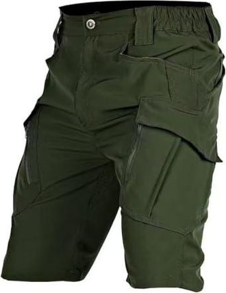 Generic JJDFW Short cargo d&eacute;t&eacute; multi-poches pour homme Pantalon d&eacute;contract&eacute; respirant &agrave; s&eacute;chage rapide Pantalon ample, Vert, 3XL
