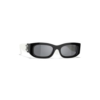 Chanel Rechteckige Sonnenbrille - - Accessories - Damen - Schwarzk - 52 MM