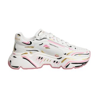 Dolce & Gabbana Bunte handbemalte Sneaker - - Shoes - Damen - Mehrfarbig - 35 EU