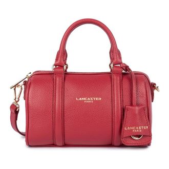 Lancaster Femme, Sacs, Rouge, Taille: ONE Size Sac de Voyage Compact en Cuir Rouge