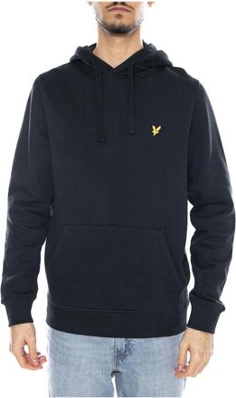 Lyle & Scott Homme, Sweatshirts et sweats &agrave; capuche, Bleu, Taille: M Brushback Fleece Sweat &agrave; capuche