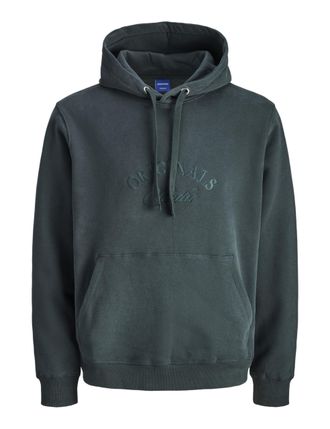 Jack & Jones Jorbleecker Branding Sweat Hood Bf Pls - Plus Size
