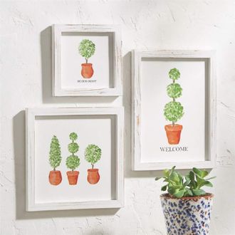 Mud Pie Drei Formschnitt-Wandbeh&auml;nge