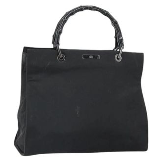 Gucci Pre-owned Nylon Tote Bag - - Pre-owned - Damen - Schwarzk - ONE SIZE