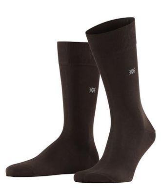 Burlington Dublin M So coton unies 1 paire, Chaussettes Homme, Marron Chocolate 5043, 40-46