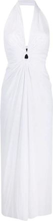 Fisico Femme, Robes, Blanc, Taille: 40 FR Maxi Robe en Tulle