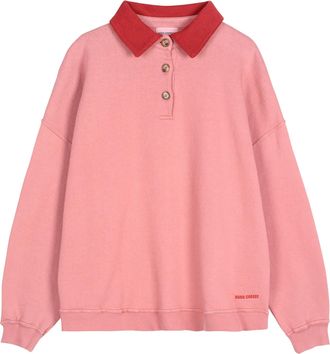 Bobo Choses Sweat Col Polo Oversize Colour Block Coton Bio - Collection Femme Bobo Choses