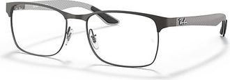 Ray-Ban Rb8416 Optics Gunmetal Fassung Klar Glas Polarisiert 55-17
